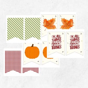 Printable Thanksgiving Banner, Thankful Banner, Colorful Thanksgiving ...
