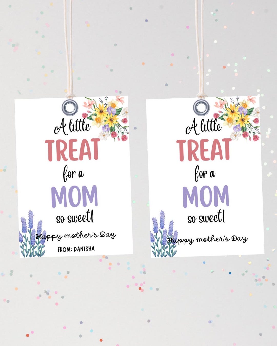 Mothers Day Gift Tags Printable, Mothers Day Flowers Tag, Mother's Day ...