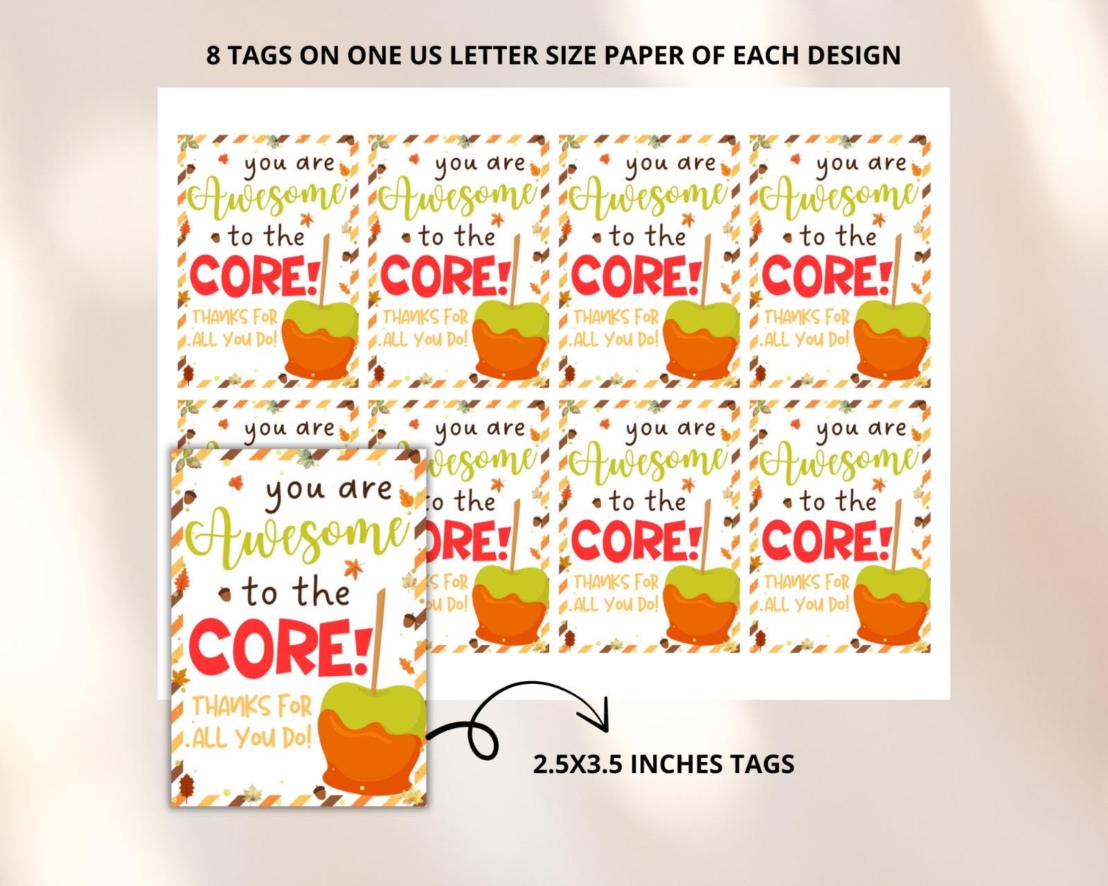 Appreciation Tags Bundle: Staff, Teacher, Volunteer (PDF Printable) - Etsy