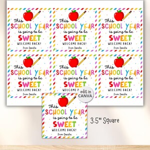 This School Year is Going to Be Sweet Tag Back to School First Day of ...