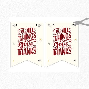 Printable Thanksgiving Banner, Thankful Banner, Colorful Thanksgiving ...