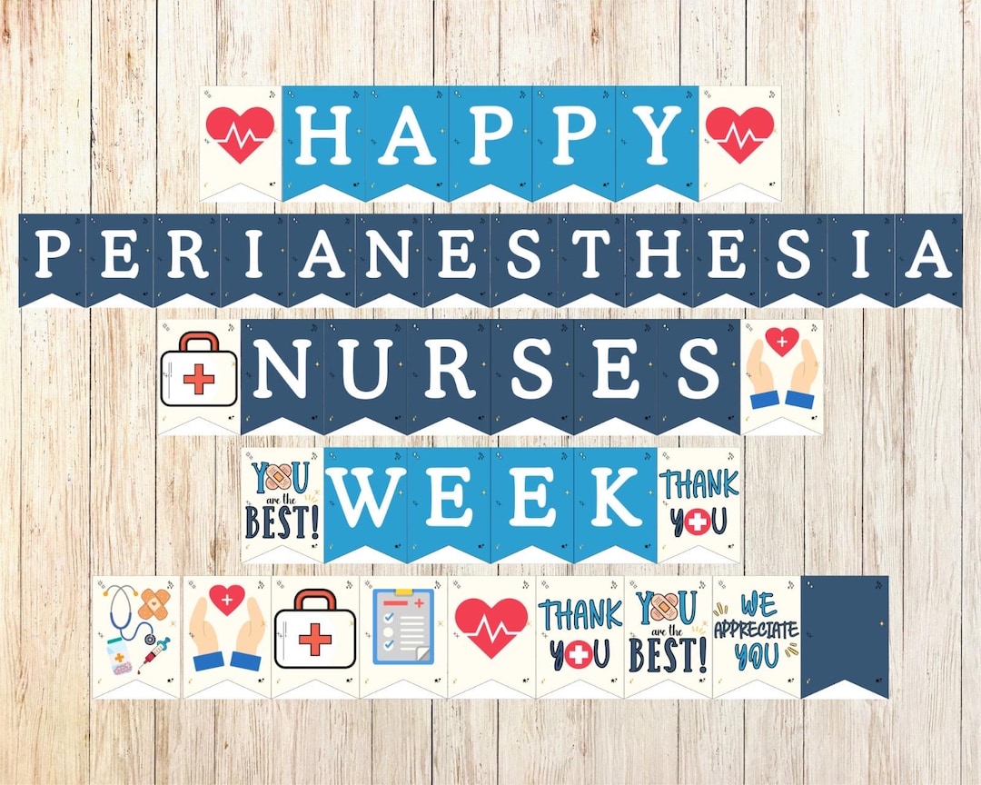 Happy Perianesthesia Nurses Week Banner Printable, Perianesthesia Nurse ...