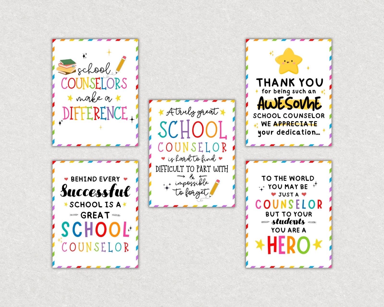 School Counselor Appreciation Sign: Thank You Gift (digital Download ...