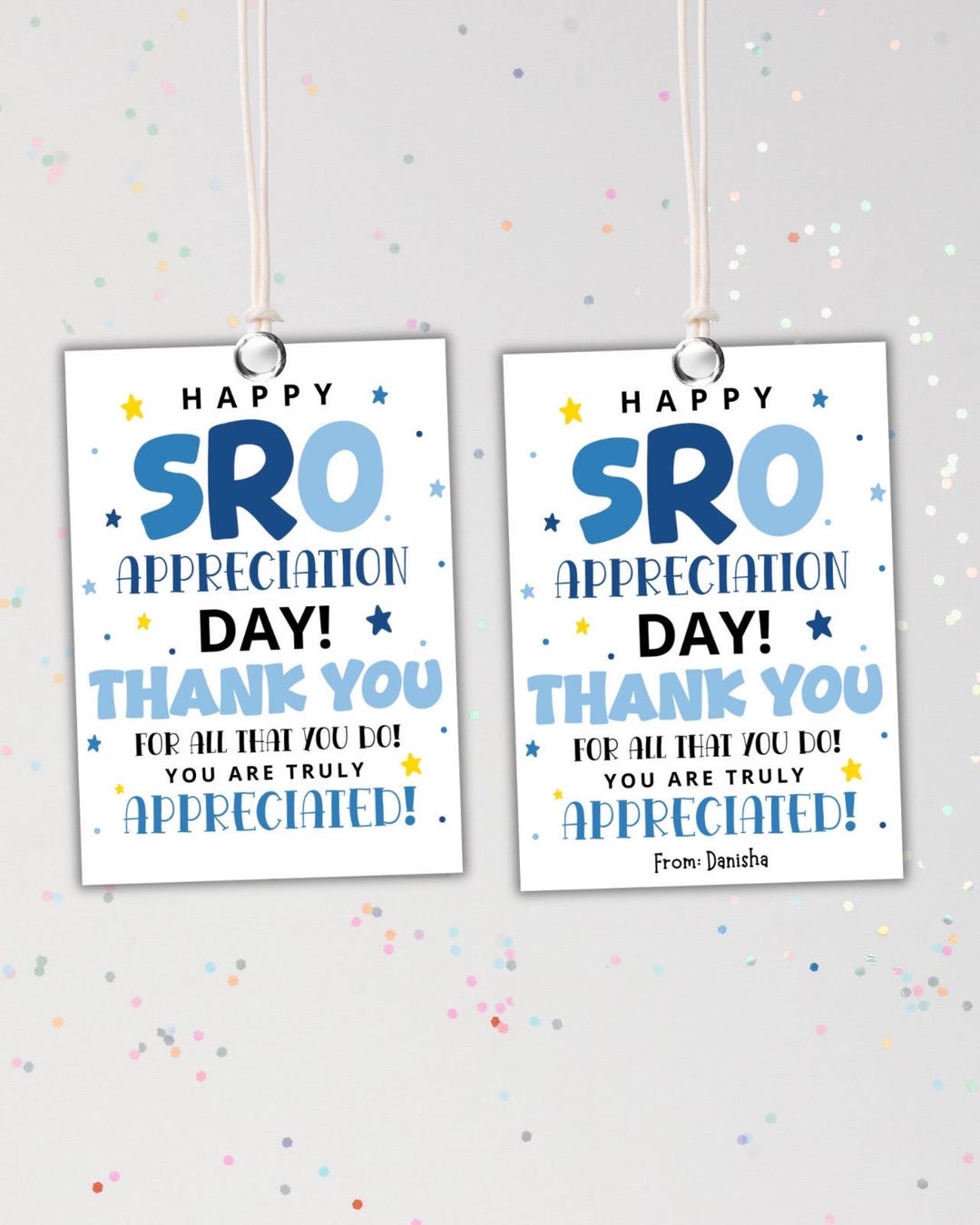 School Resource Officer Gift Tag Printable, School Officer Tag, School ...