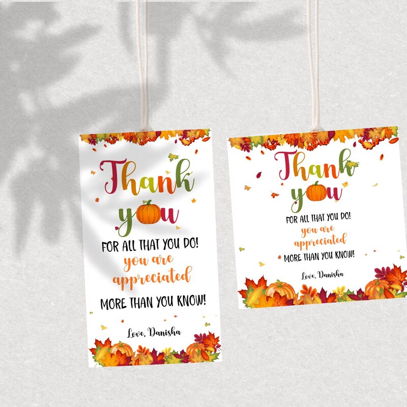 Thanksgiving Tags - Etsy