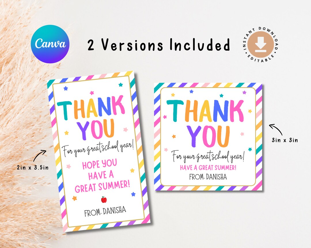 Last Day of School Tag, End of Year Friends Gift Tags Png,great Summer ...