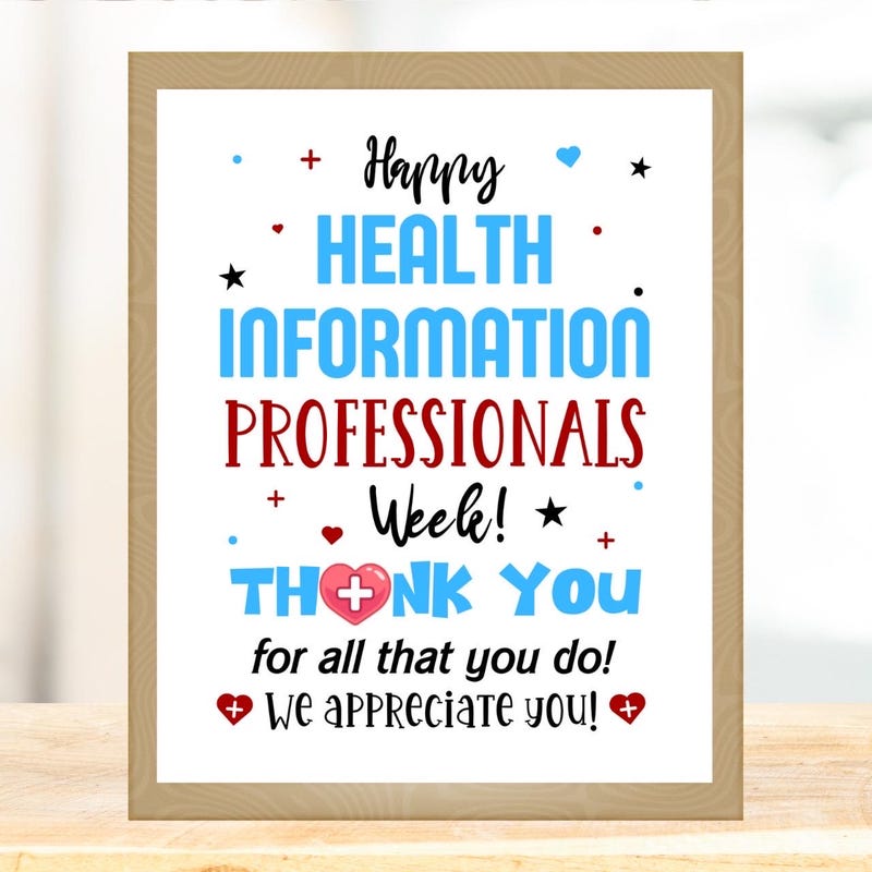 Health Information Professionals Week - Etsy