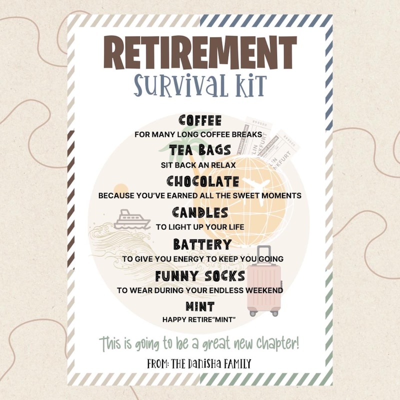 Retirement Survival Kit - Etsy