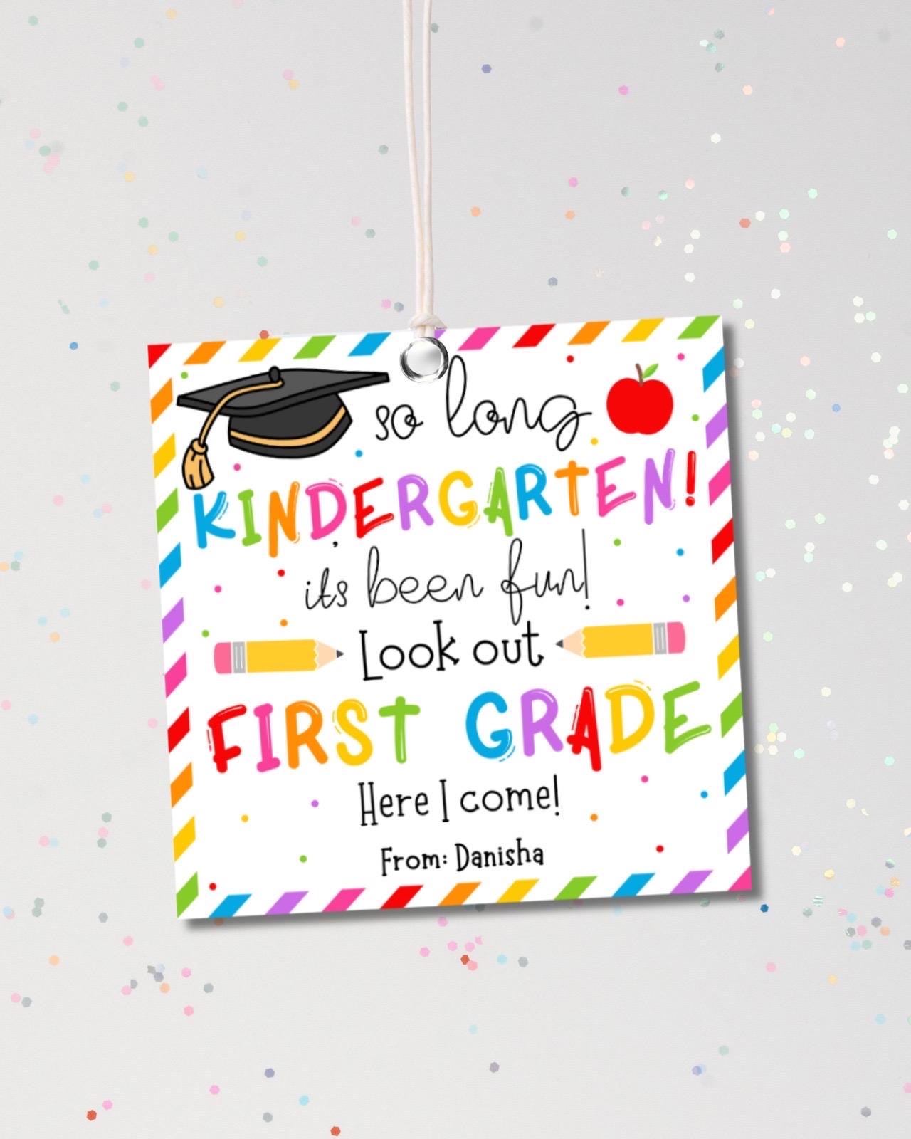 Kindergarten Graduation Tag Printable Kindergarten Grad Class Tag for ...
