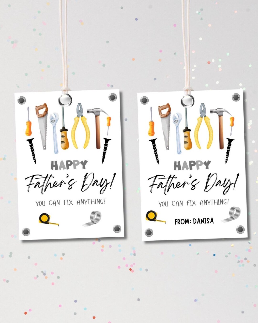 Fathers Day Gift Tag Printable, Fathers Day Treat Tag, Fathers Day Gift ...