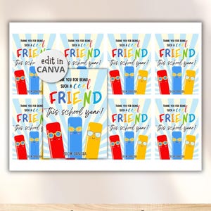 Freeze Pop Ice Popsicle Gift Tags Cool Friend End of School Year Gifts ...