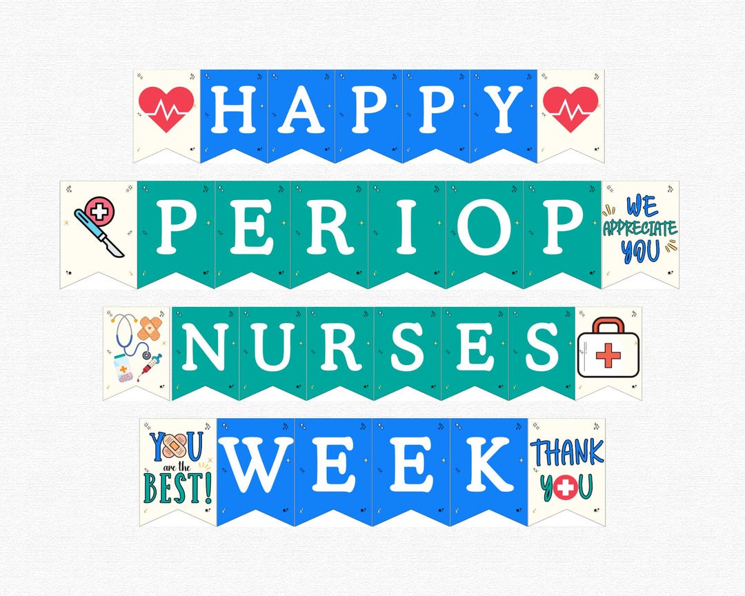 Perioperative Nurses Week Printable Banner (digital Download) - Etsy