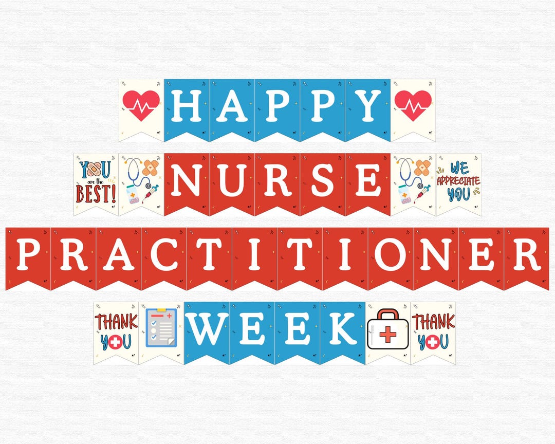 Nurse Week Printable Banner, Happy Nurse Week Sign, Nurse Appreciation ...