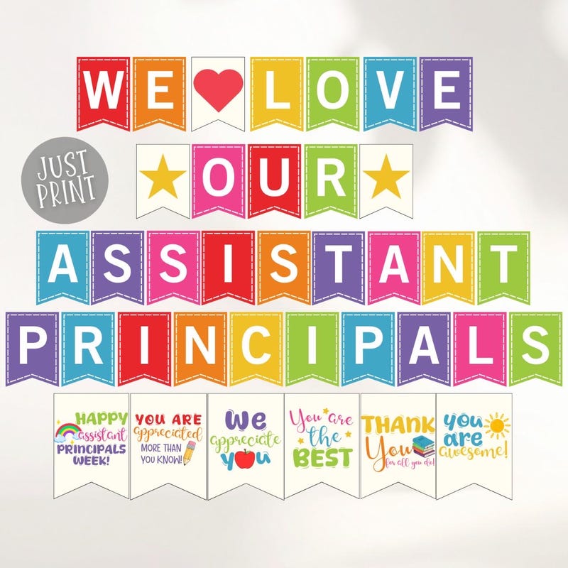 Happy Principals Day Banner - Etsy