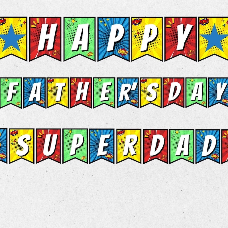 Fathers Day Banner - Etsy