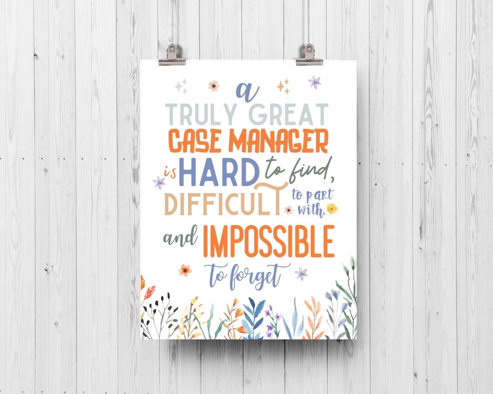 Case Management Week Printable Signs: Case Manager Appreciation Decor ...