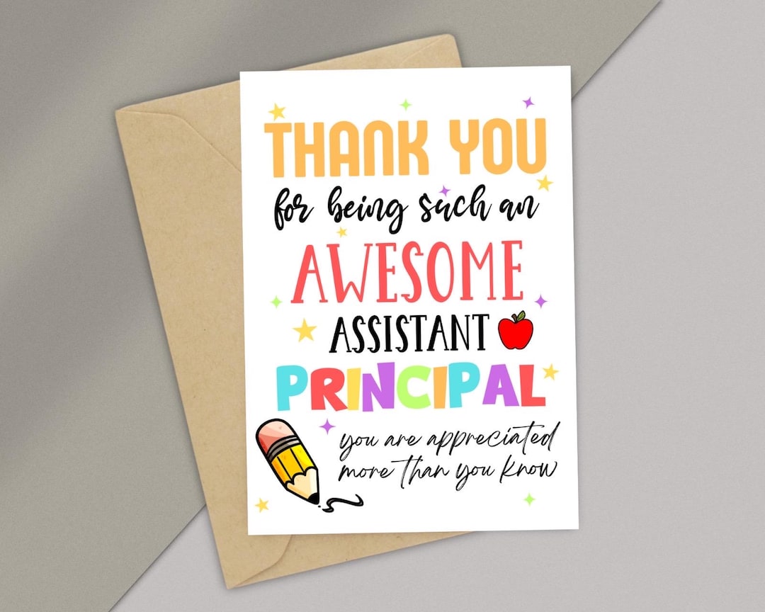 Printable Assistant Principals Week Gift, Assistant Principal ...