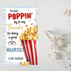 Nurse Appreciation Gift Tag, Thank You Frontlines Worker, Medical ...