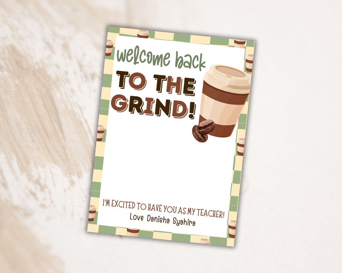 First Day of School Gift Card Holder, Teacher Coffee Gift Card Holder ...
