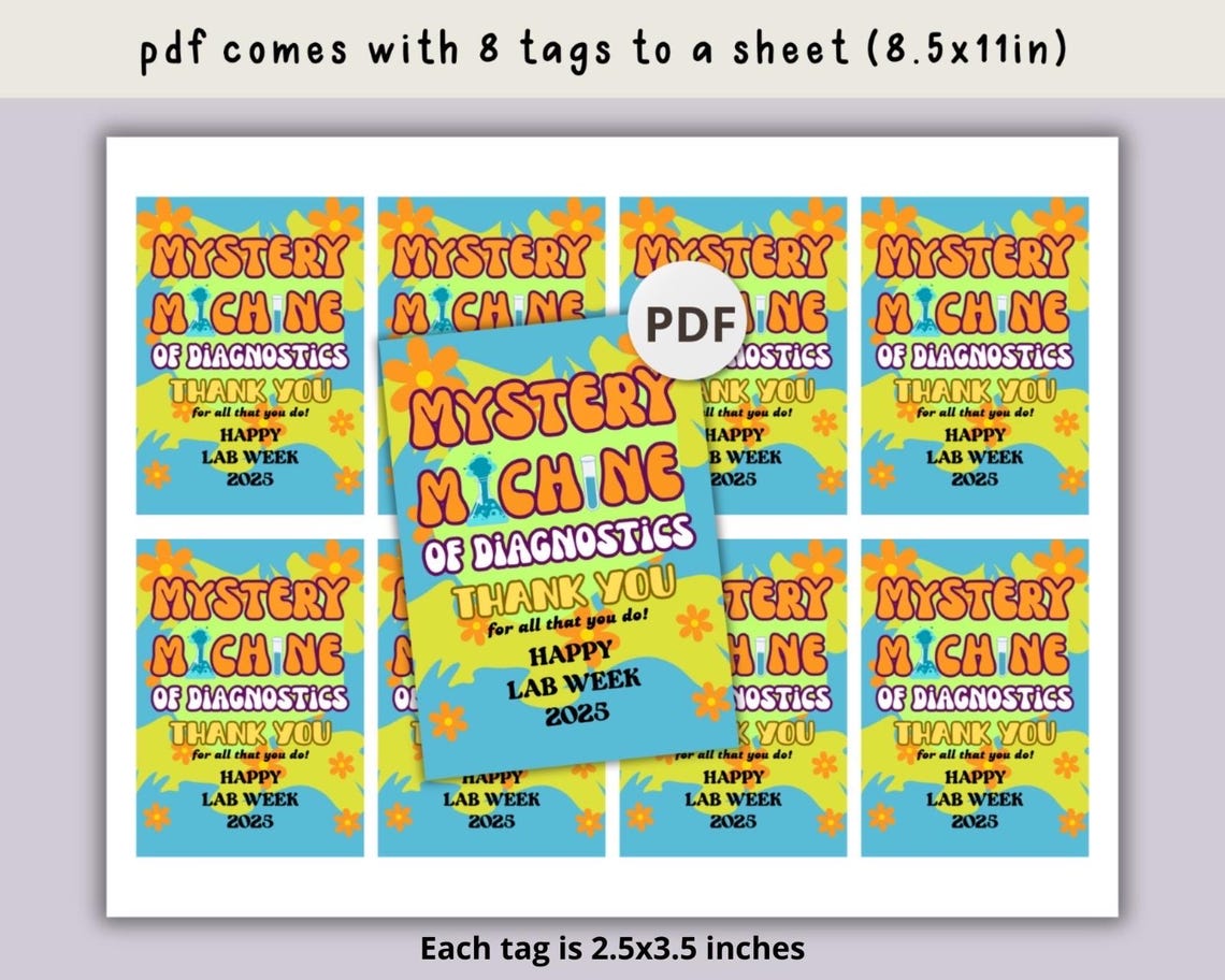 Lab Week 2025 Printables: Banner, Cupcake Toppers, Gift Tags (digital ...