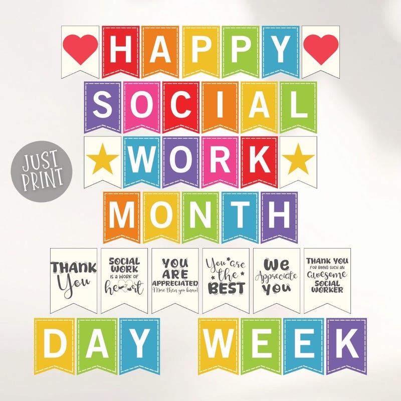 Happy Social Work Month - Etsy