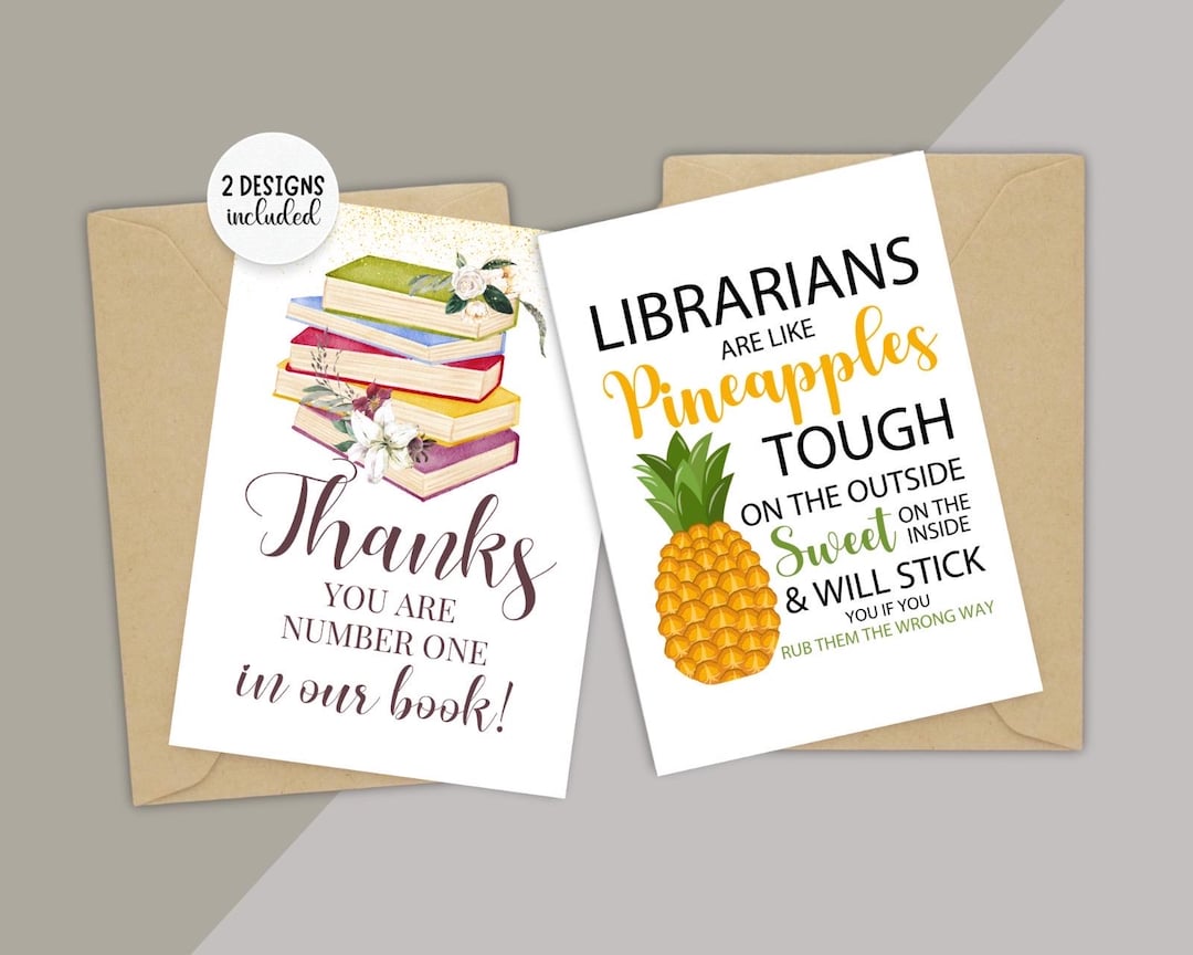 School Librarian Card Printable, School Librarian Appreciation Card ...