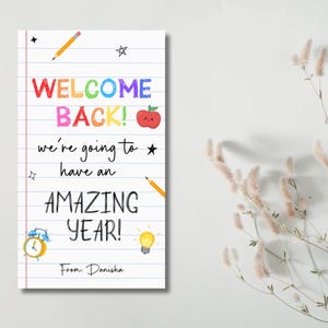 Welcome Back We Are Going to Have an Amazing Year Tag, Printable First ...