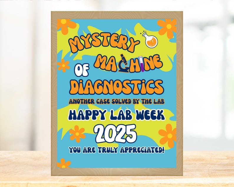 Lab Week 2025 Poster: Mystery Machine Diagnostics (digital Download) - Etsy