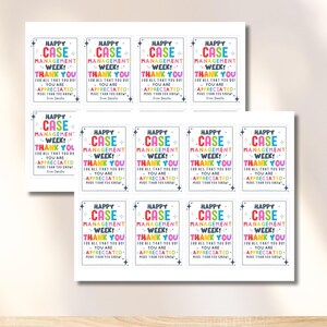 Happy Case Management Week Gift Tags Printable, Case Management Week ...