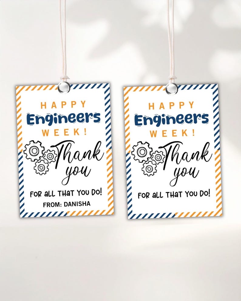 Printable Engineers Week Gift Tags Printable / Engineer Week Gifts ...