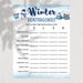 Winter A-Z, Fun Christmas Game, Holiday Party Game, Wintertime Activity ...
