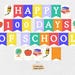 100 Days of School Banner: Classroom Decor (printable Editable PDF) - Etsy