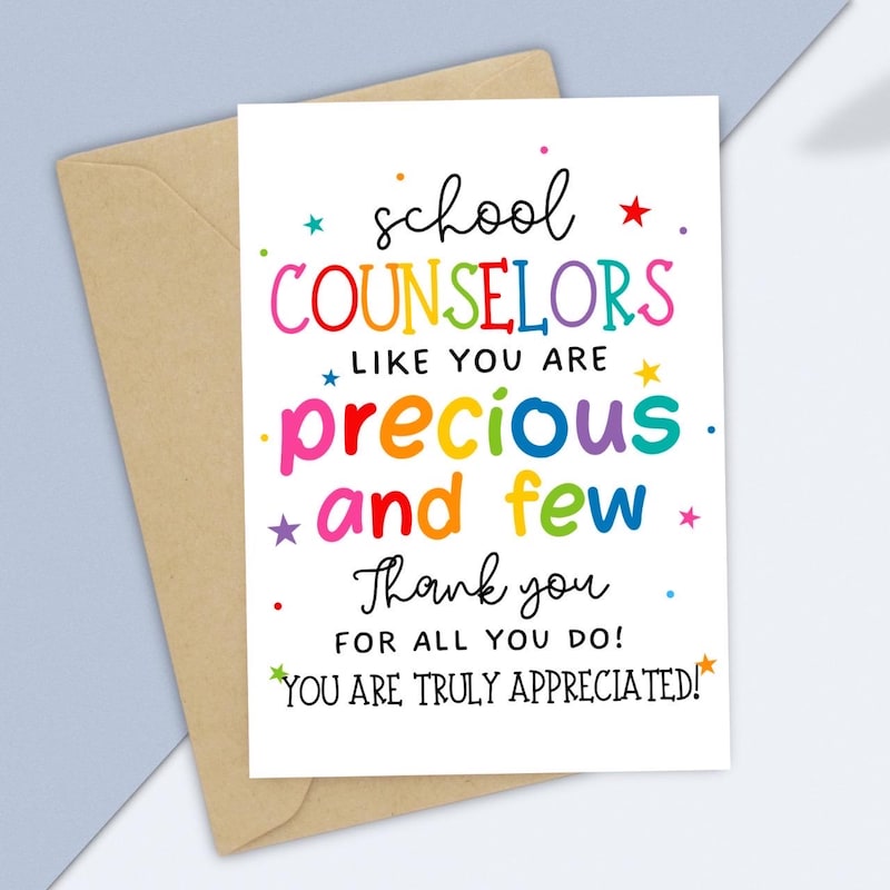 School Counselor Card - Etsy