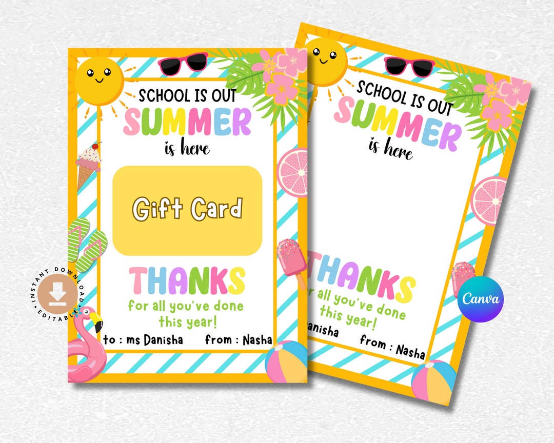 EDITABLE Teacher GIFT CARD Holder, Teacher Coffee Gift Card Holder ...