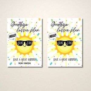 End of Year Gift Tag, Printable End of Year Teacher Gift, Goodbye ...