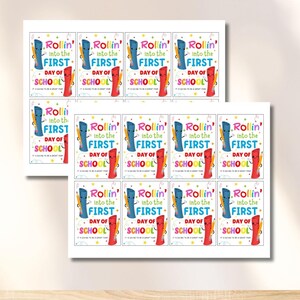 First Day of School Fruit Roll-up Tags: Printable Treat (digital ...