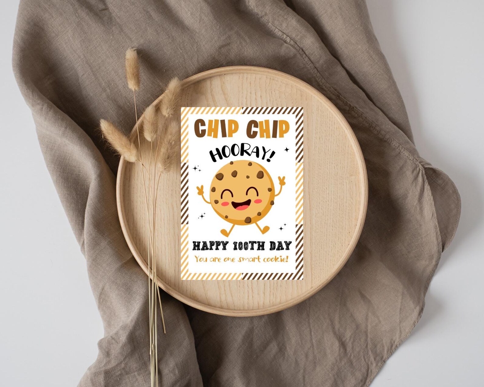 Happy 100th Day of School Cookie Treat Gift Tags, One Hundred Days of ...