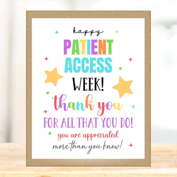 Patient Access Week - Etsy