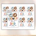 Father's Day Donut Gift Tag Template: Editable Favor Tag (instant ...