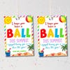 Editable End of Year Gift Tag , Have a Ball Tag , End of Year Gift Tags ...