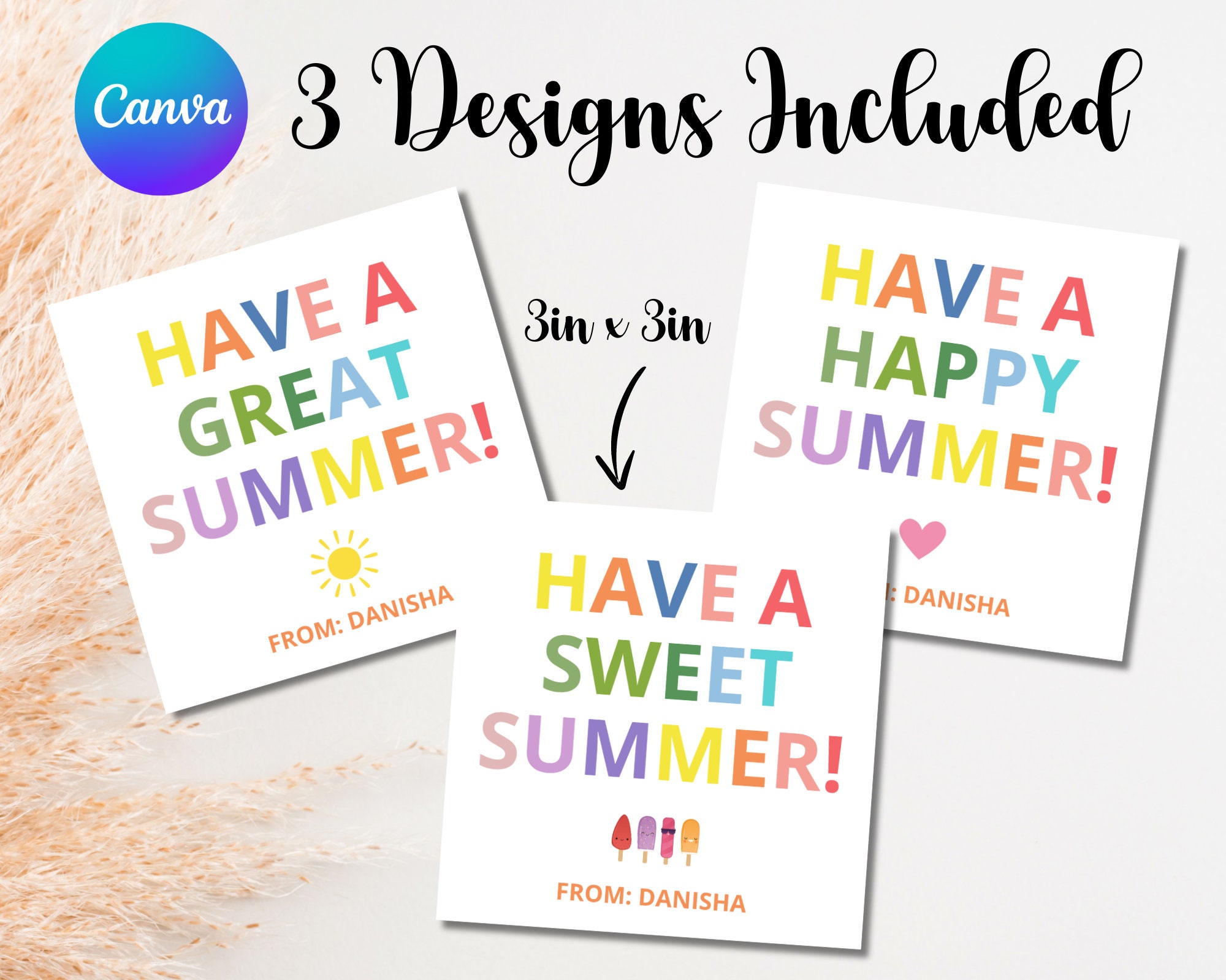 Editable Last Day of School Tag Thank You End of Year Teacher Gift Tags ...