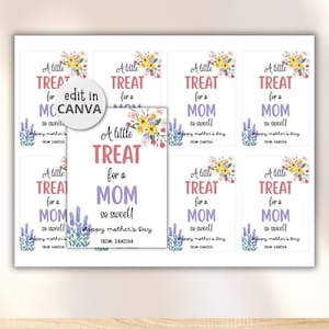Mothers Day Gift Tags Printable, Mothers Day Flowers Tag, Mother's Day ...
