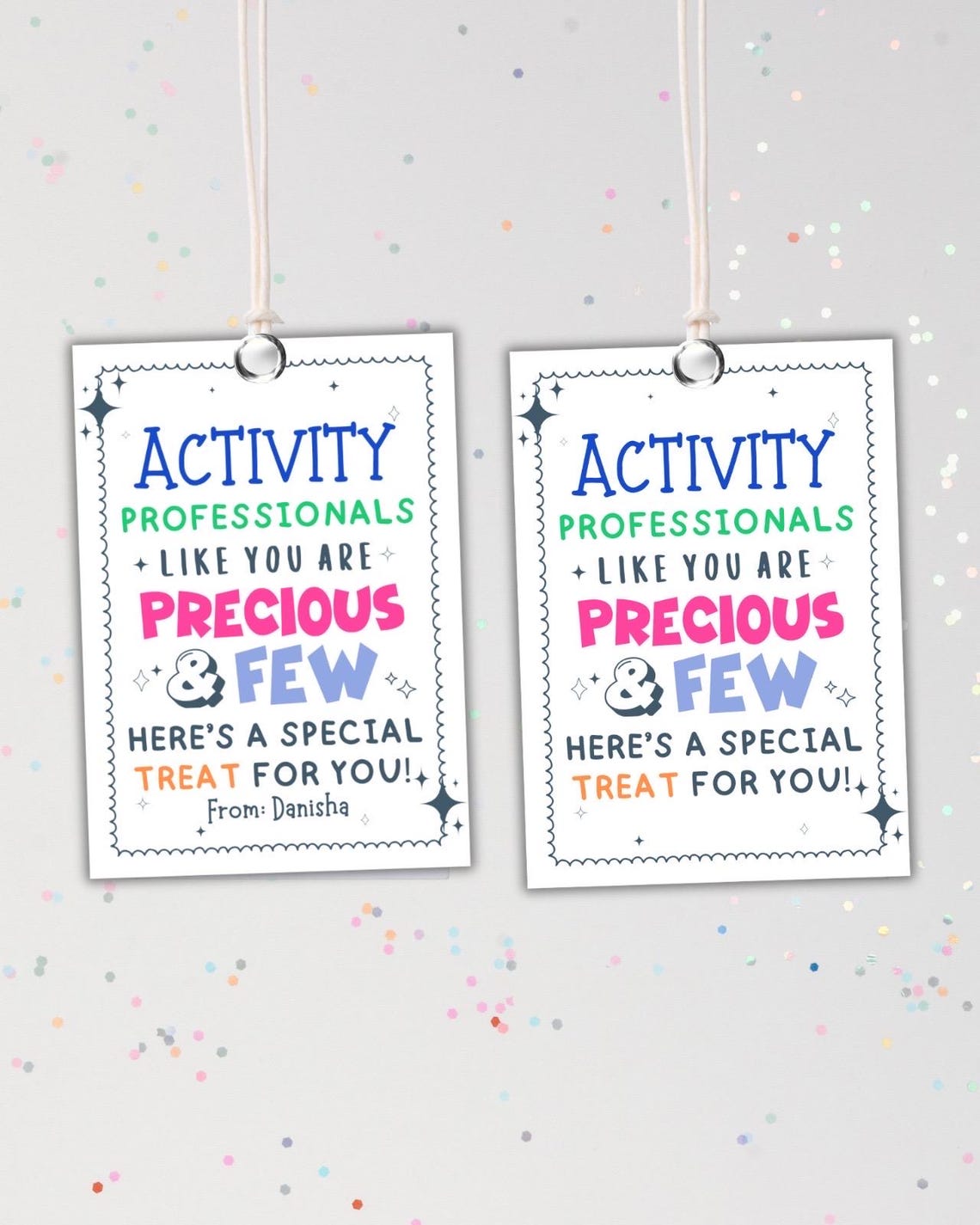 Activity Professionals Week Printable Tags, Activity Professionals Gift ...