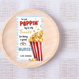 Nurse Appreciation Gift Tag, Thank You Frontlines Worker, Medical ...