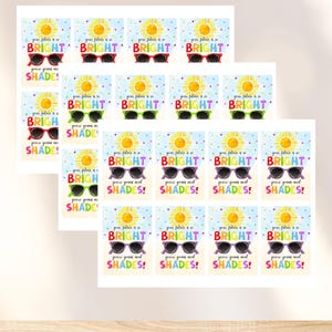 End of the Year Sunglasses GIFT TAGS, Future so Bright Gonna Need ...