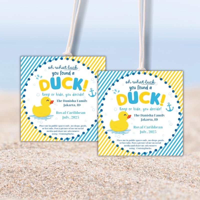 Cruise Duck Labels Small - Etsy UK