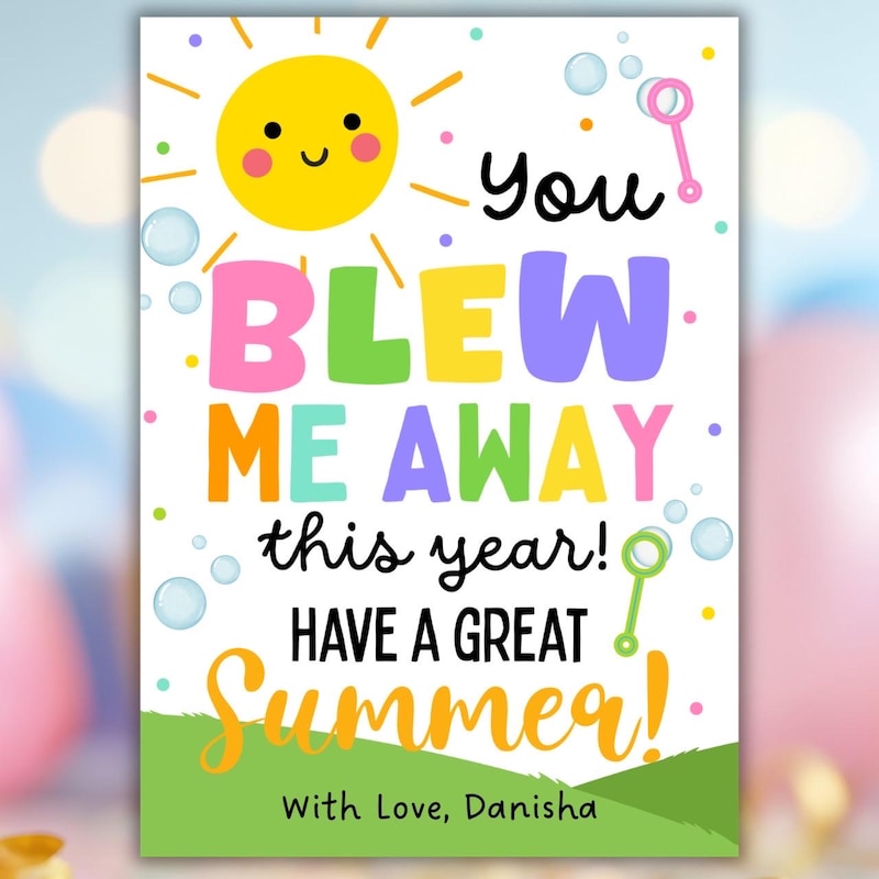 You Blew Me Away This Year Bubble Tags - Etsy
