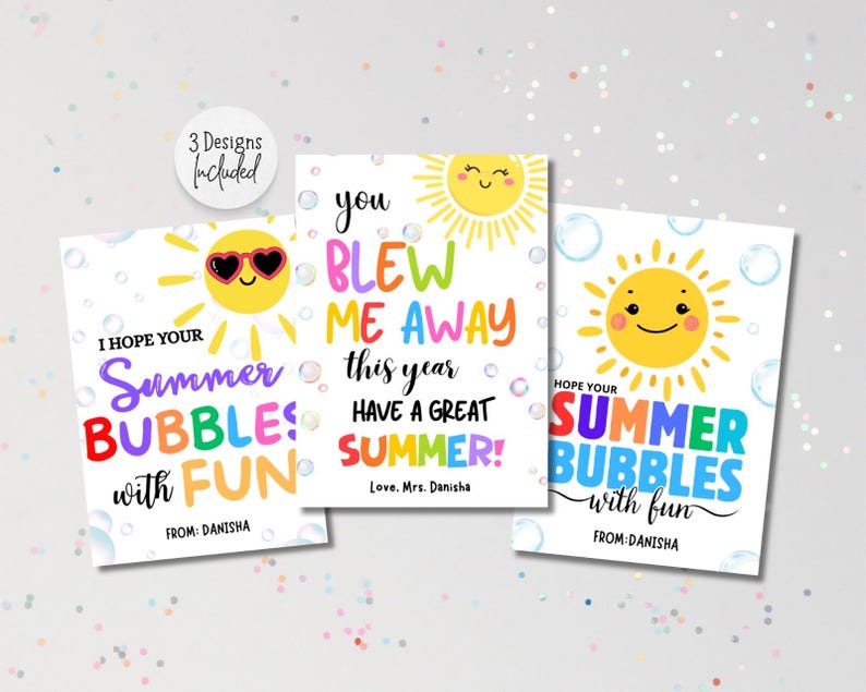 You Blew Me Away Gift Tag Template, Printable End of School Year Tags ...