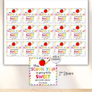 This School Year is Going to Be Sweet Tag Back to School First Day of ...