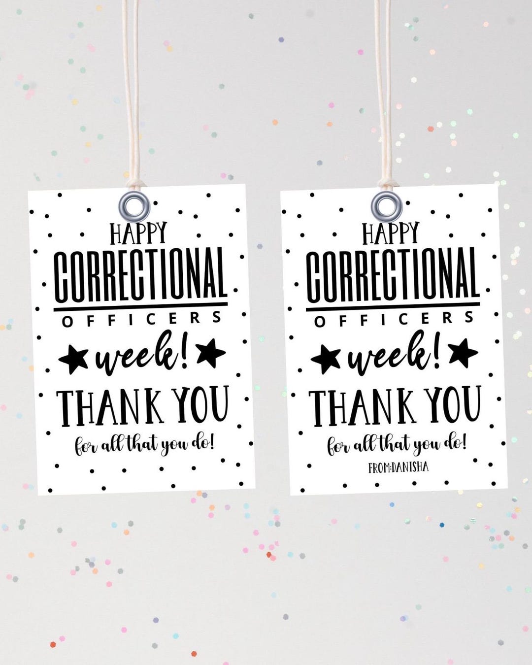 Correctional Officer Appreciation Gift Tags (printable PDF) - Etsy
